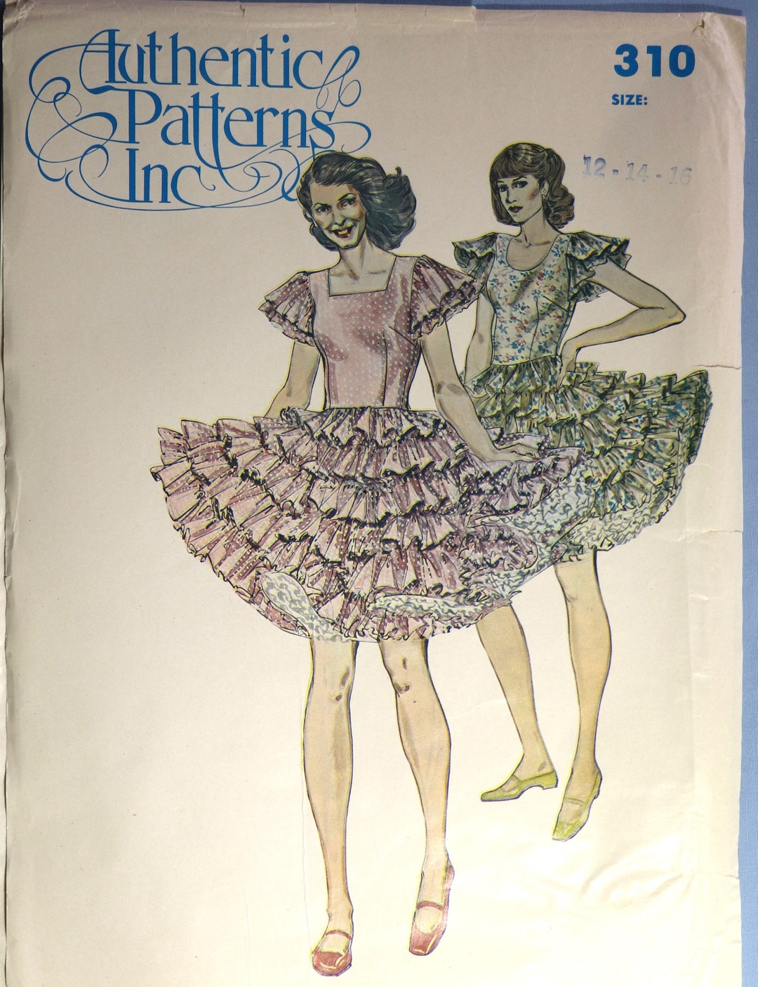 Square Dance Dress Pattern. Authentic 310 Pattern. Square Dance ...