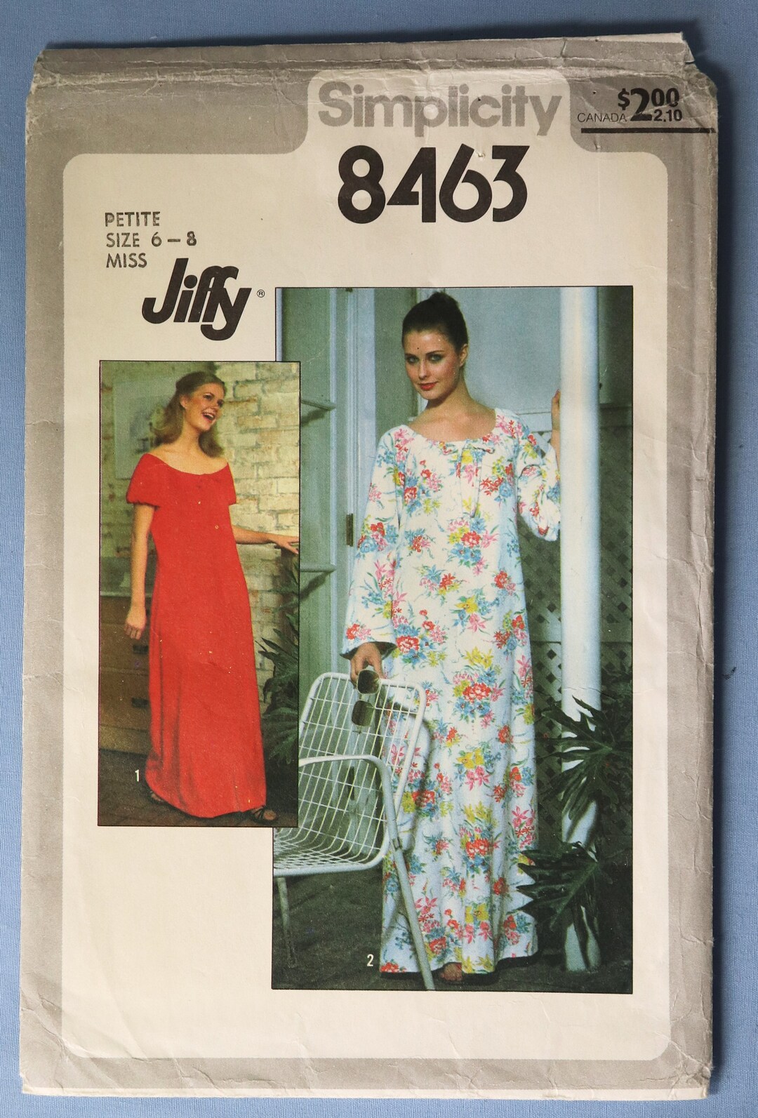 Simplicity 8463. Misses Caftan Dress Pattern. Vintage 1978 Jiffy Caftan ...