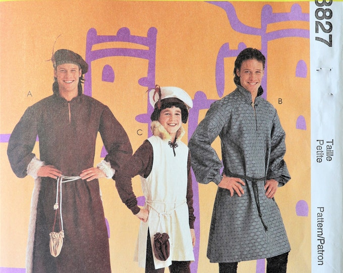Mccall's 8827. Mens Medieval Costume Pattern. Medieval Tunic, Leggings ...