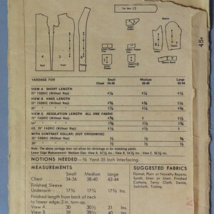 Butterick 5770. Vintage 1951 Men's Robe Pattern. Men's Shawl Collar ...