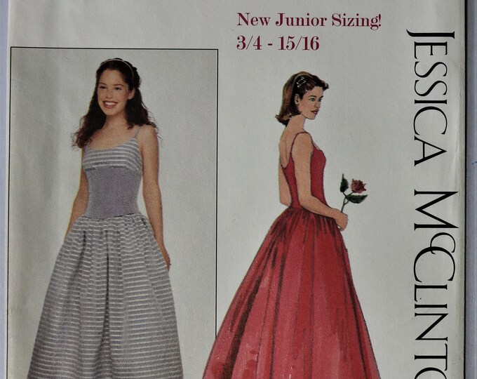 Simplicity 8917. Junior Miss Dress Pattern. Jessica Mcclintock Ball ...