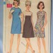 Simplicity 7535. Vintage 1968 Dress Pattern. A Line Shift Dress Pattern ...