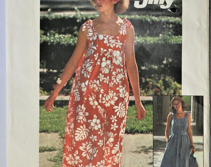 Simplicity 7520. Misses Muu Muu Pattern. Vintage 1976 Jiffy Muu Muu ...