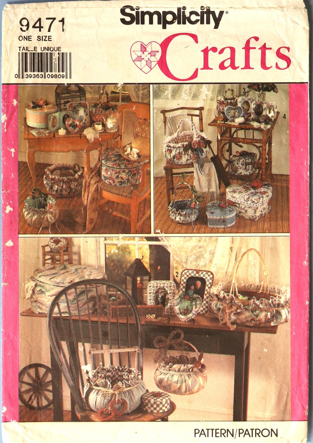 Simplicity 9471. Frames, Baskets and Boxes Pattern. Craft Frames, Boxes ...