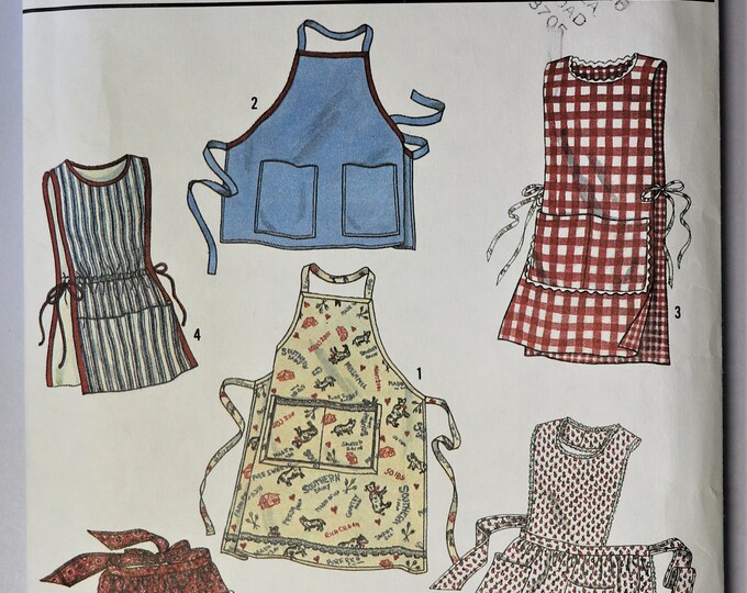 Simplicity 9143. Apron Pattern. Bib Apron Pattern. Half Apron Pattern ...
