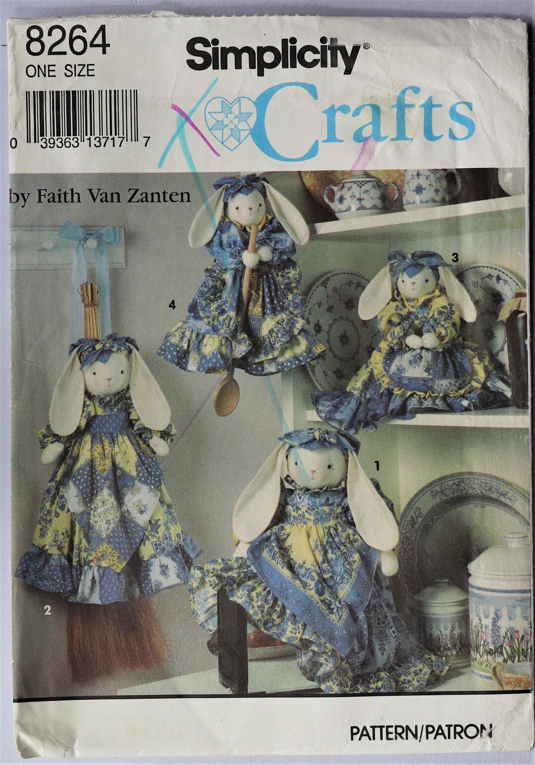 Simplicity 8264. Kitchen Bunny Pattern. Decorative Bunny Toaster Cover ...