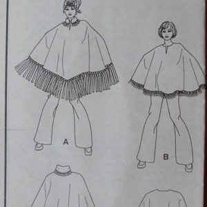 Simplicity 3981. Poncho Pattern. no Sew Poncho - Etsy