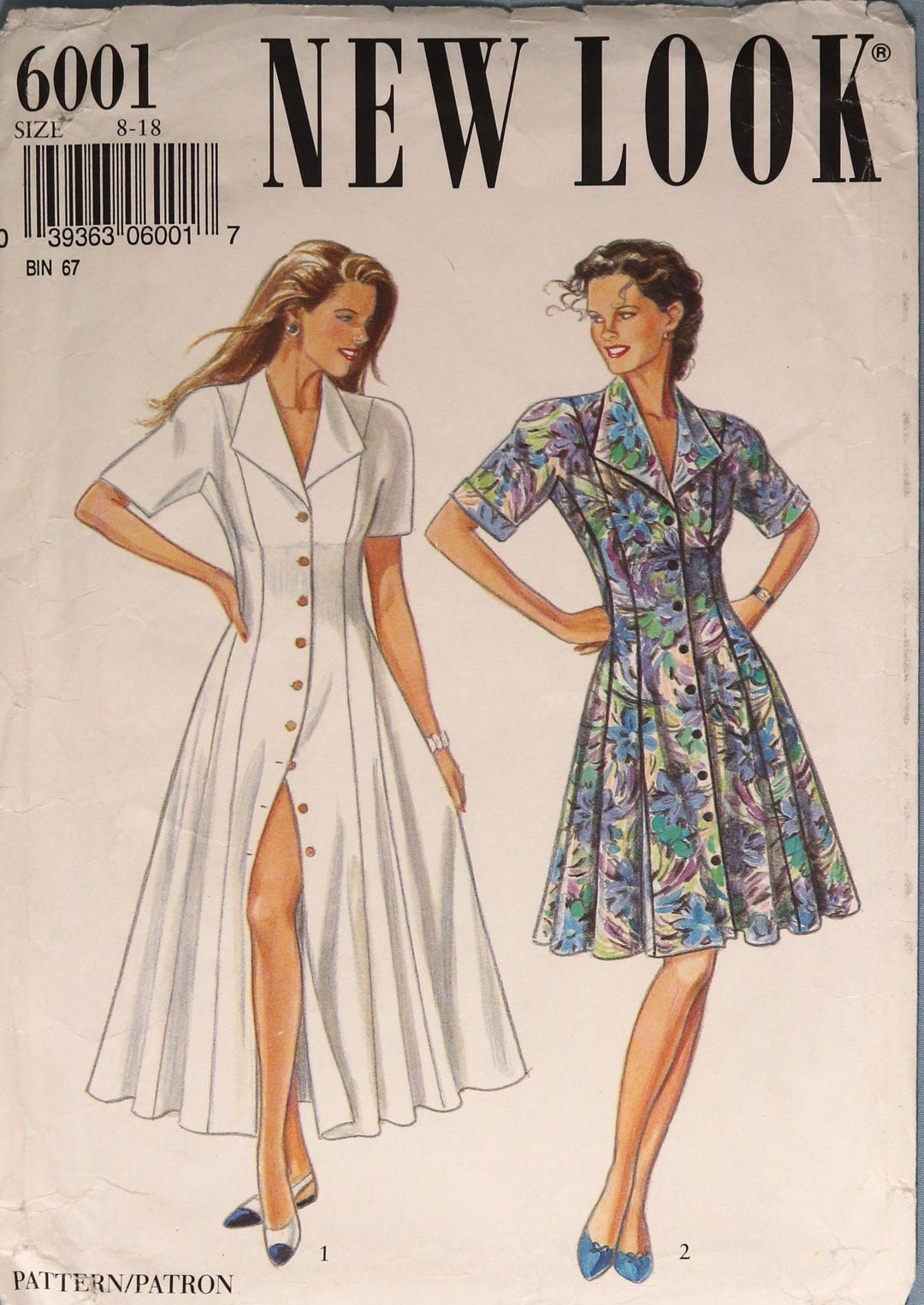 New Look 6001. Misses Dress Pattern. Fit Flare Princess Seam Dress ...