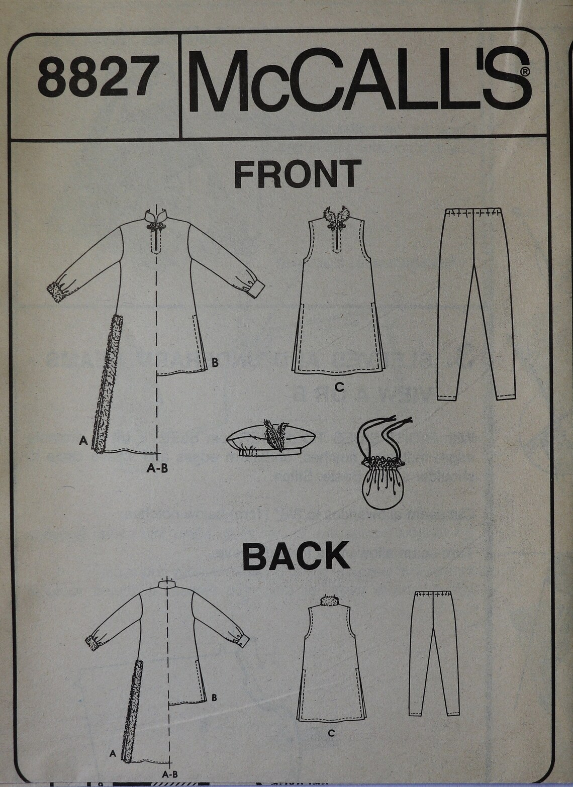 Mccall's 8827. Mens Medieval Costume Pattern. Medieval - Etsy