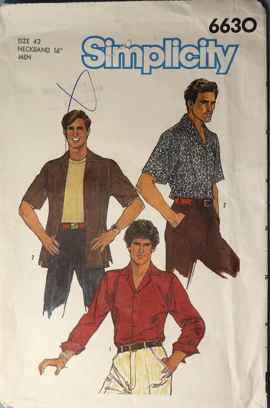 Simplicity 6630. Men's Shirt Pattern. Men's Camp Shirt Pattern. Disco ...
