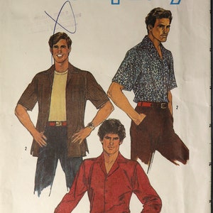 Simplicity 6630. Men's Shirt Pattern. Men's Camp Shirt Pattern. Disco ...