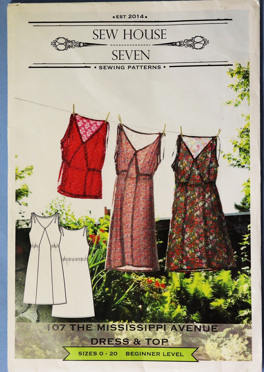 Sew House Seven 107 Pattern. the Mississippi Avenue Dress and Top ...