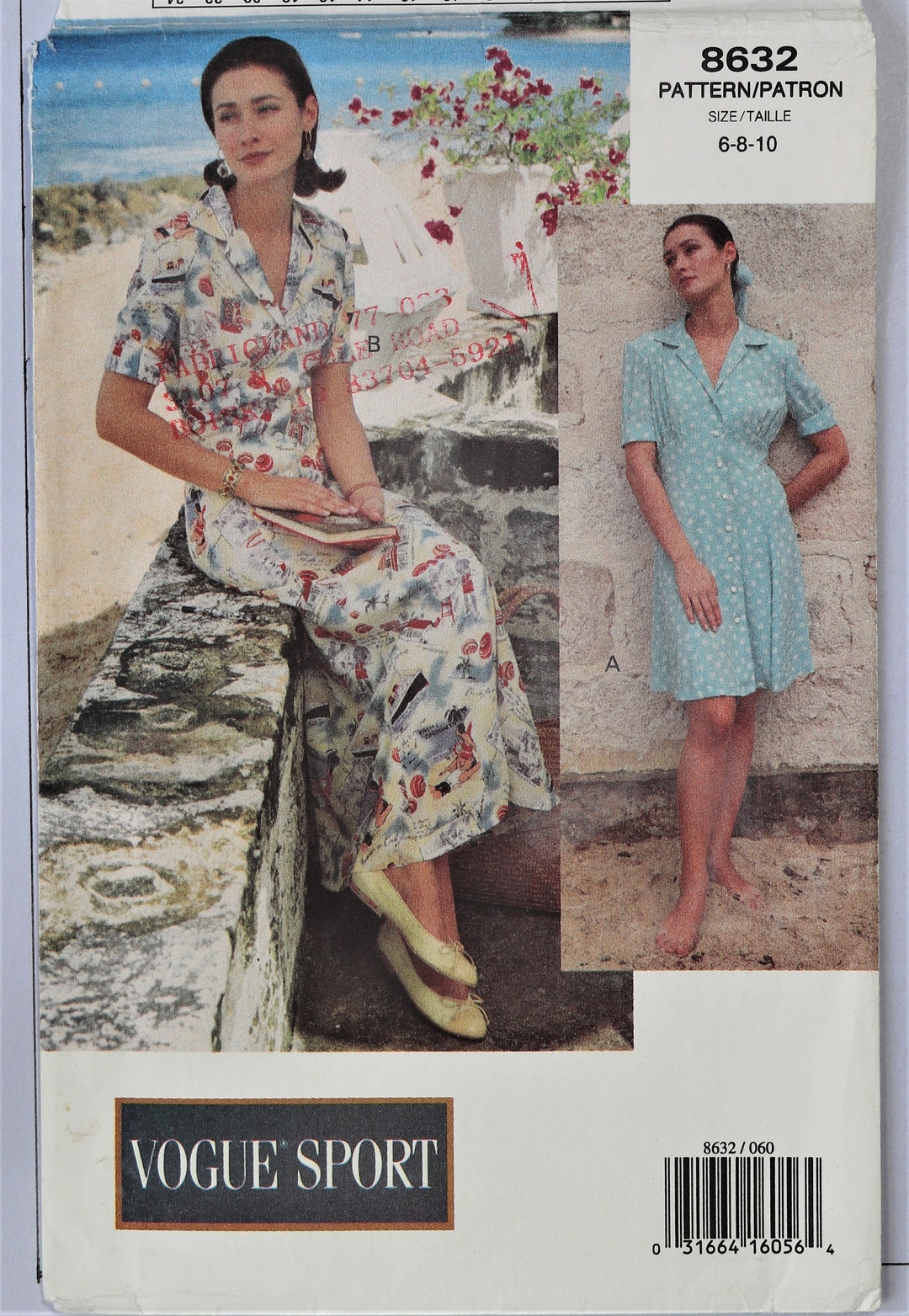 Vogue 8632. Misses Shirt Dress Pattern. Vogue Sport Maxi Dress Pattern ...