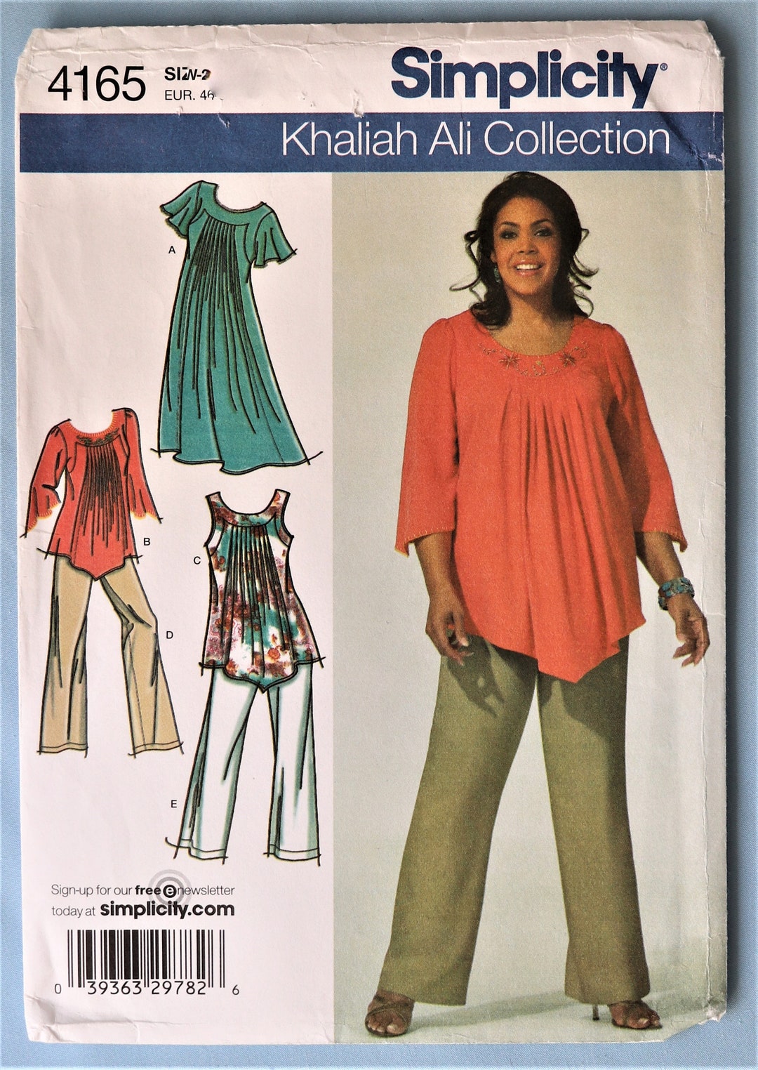 Simplicity 4165. Women's Dress, Tunic and Pants Pattern. Plus Size ...