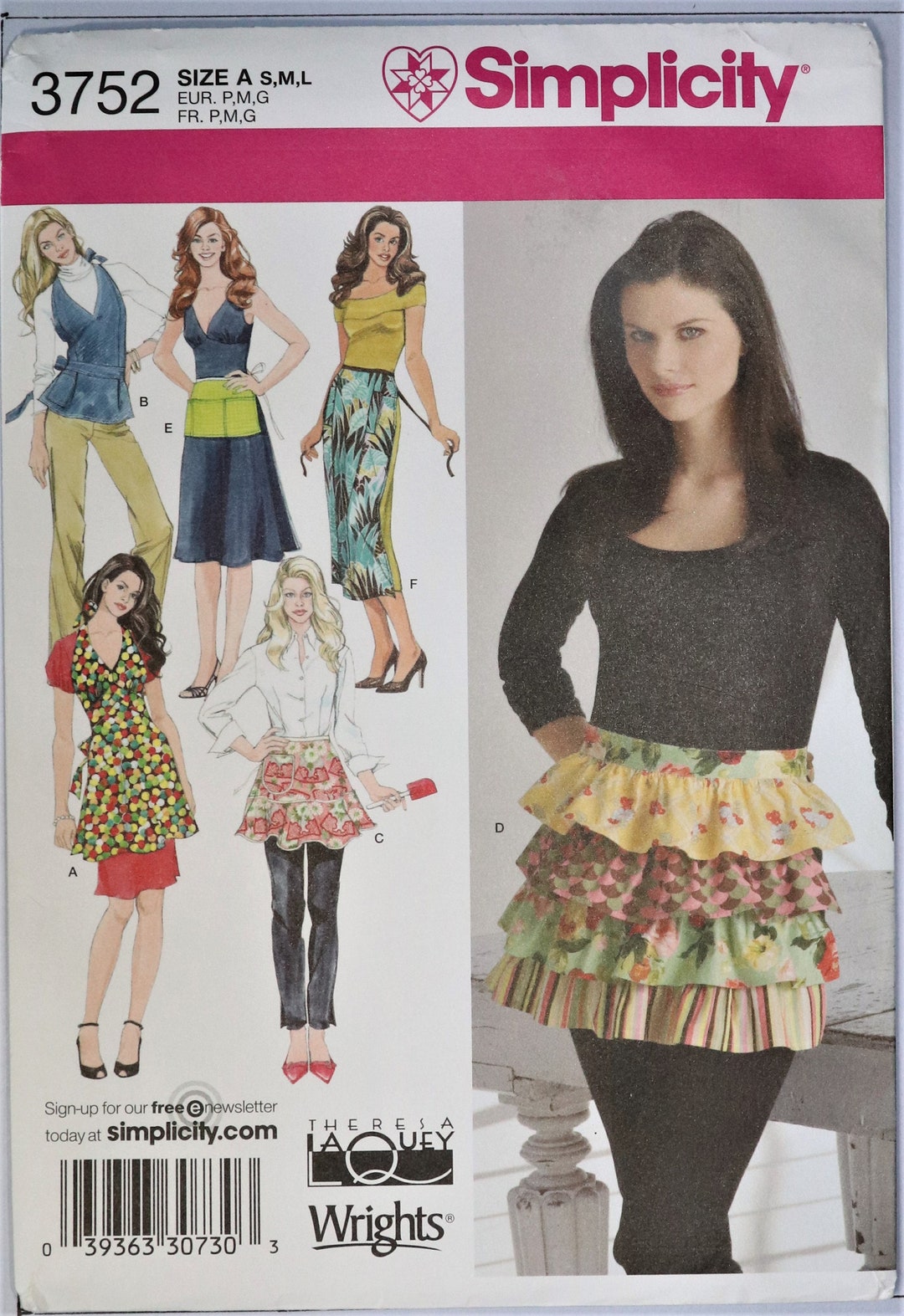Simplicity 3752. Apron Pattern. Full Coverage Apron Pattern. Cobbler ...