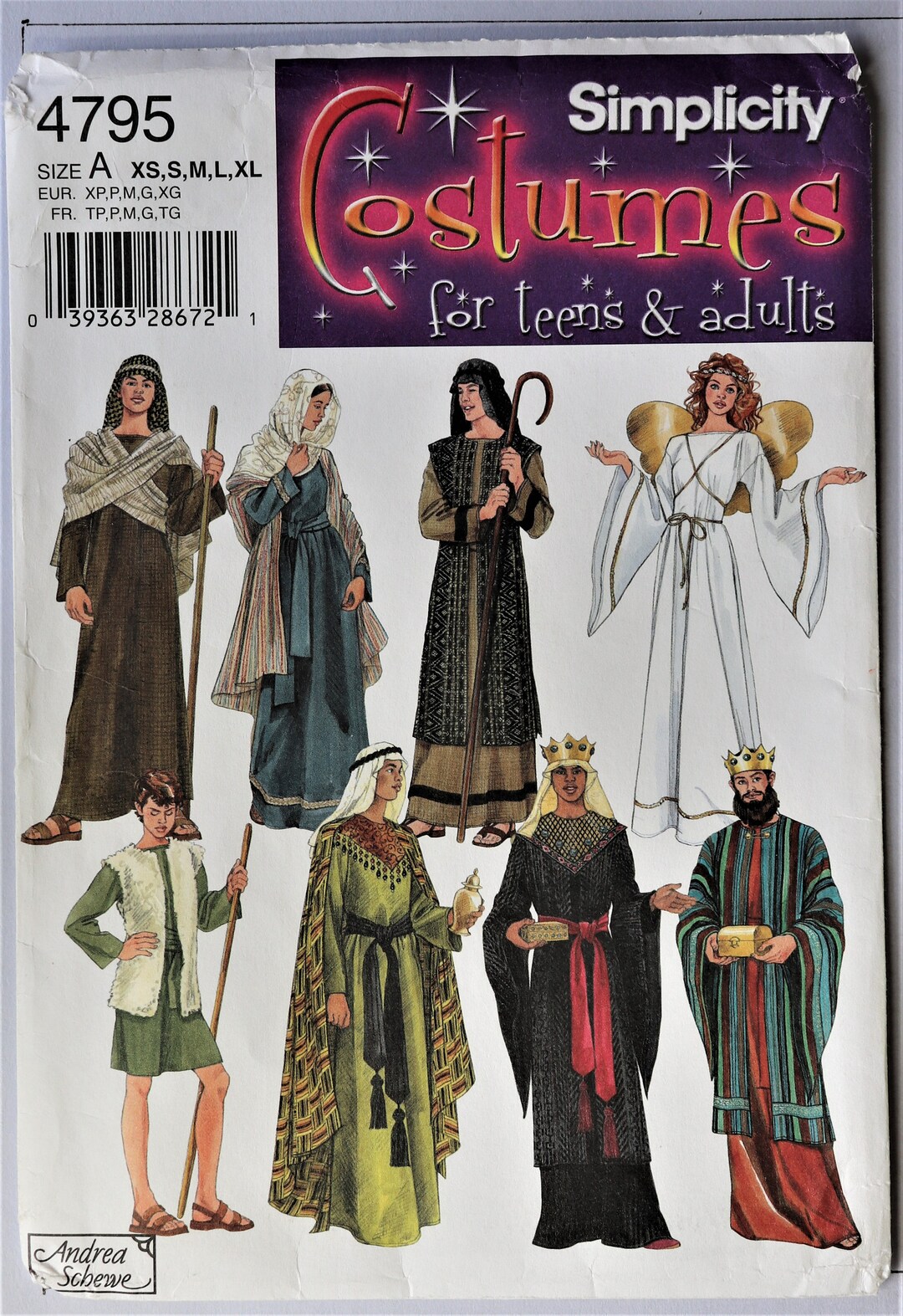 Simplicity 4795. Christmas Pageant Costumes Pattern. Christmas - Etsy