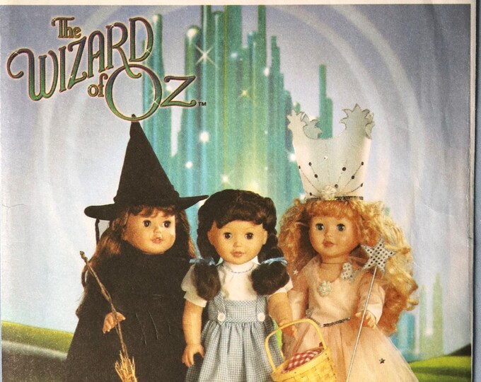 Simplicity 7091. Wizard of Oz Doll Clothes Pattern. Dorothy, Wicked ...