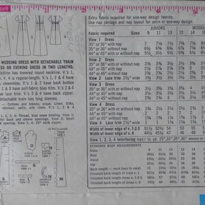 Simplicity 6352. Misses Bridal Gown Pattern. Vintage 1965 Regency Style ...