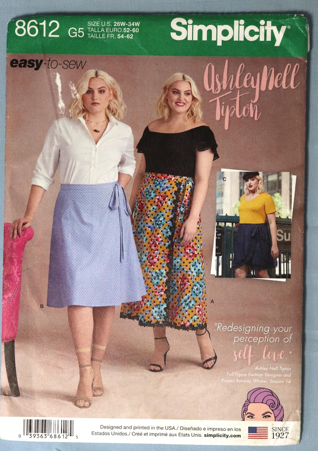 Simplicity 8612. Women's Wrap Skirt Pattern. Plus Size Maxi Wrap Skirt ...
