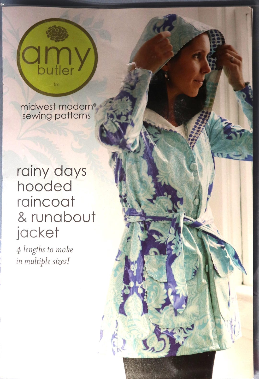 Amy Butler Jacket Pattern. Amy Butler Rainy Days Hooded Raincoat and ...