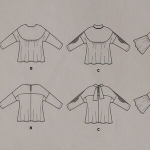 Butterick 6593. Women's Tops Pattern. Loose Fit Pullover Tops Pattern ...