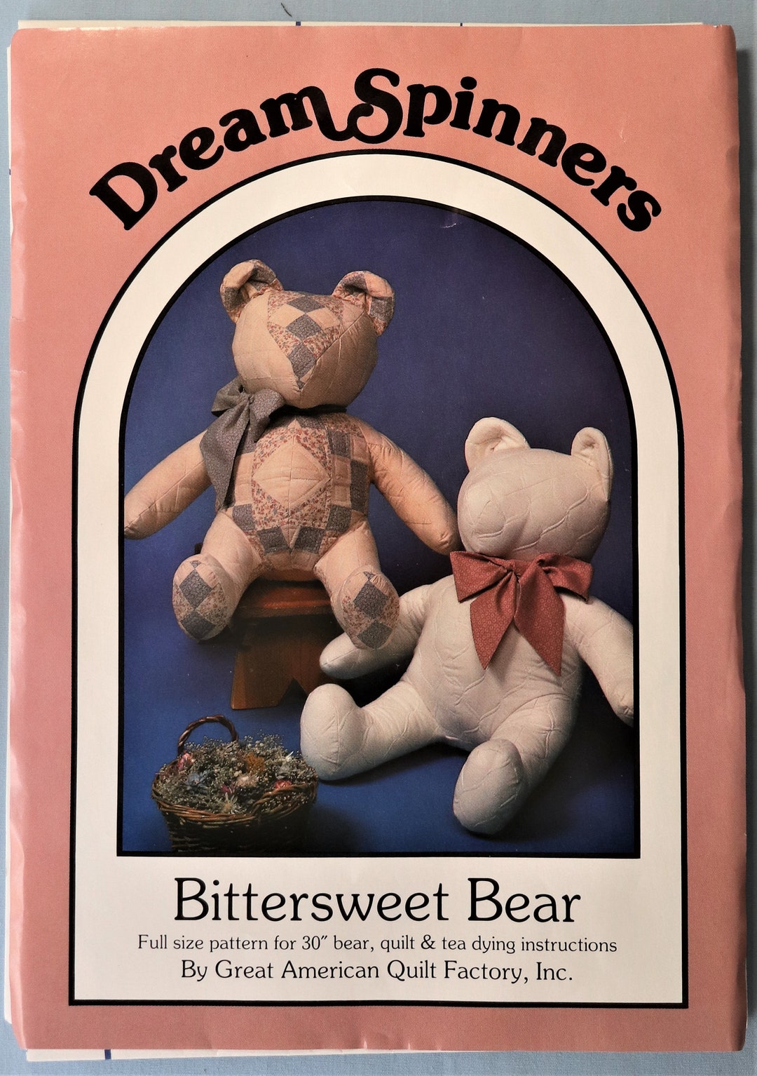 Dream Spinners Bittersweet Bear Pattern. Stuffed Bear Pattern. - Etsy