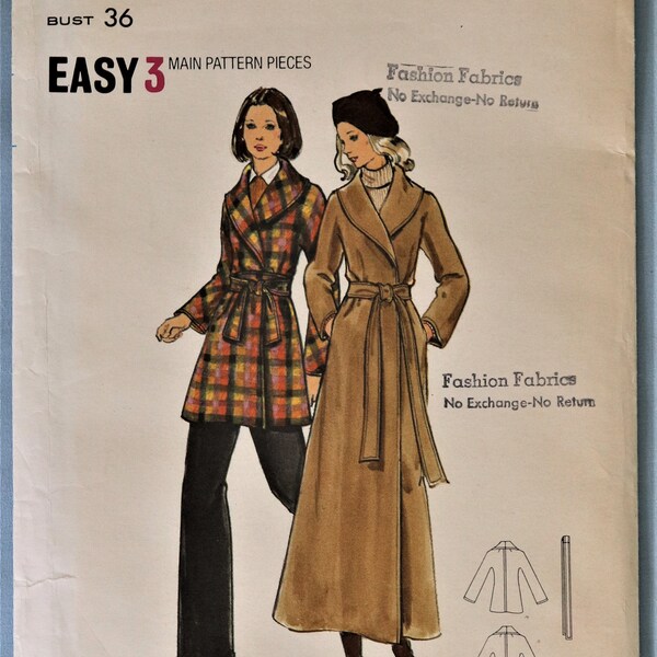 Wrap Coat Pattern - Etsy