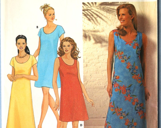 Simplicity 9691. Misses Dress Pattern. Loose Fit A Line Dress in Two ...