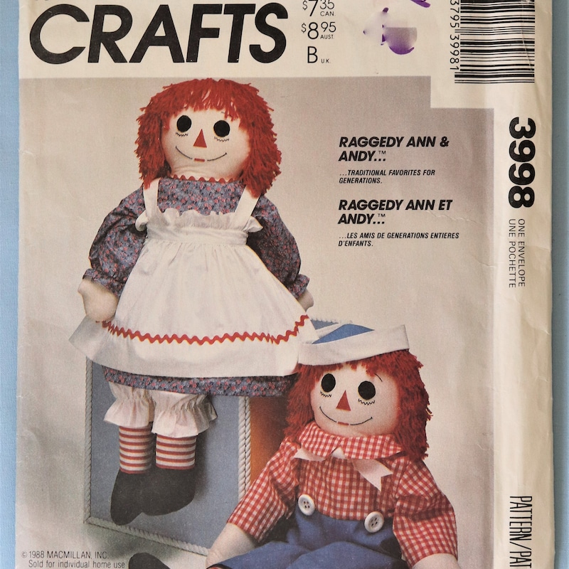 Raggedy Ann Pattern - Etsy