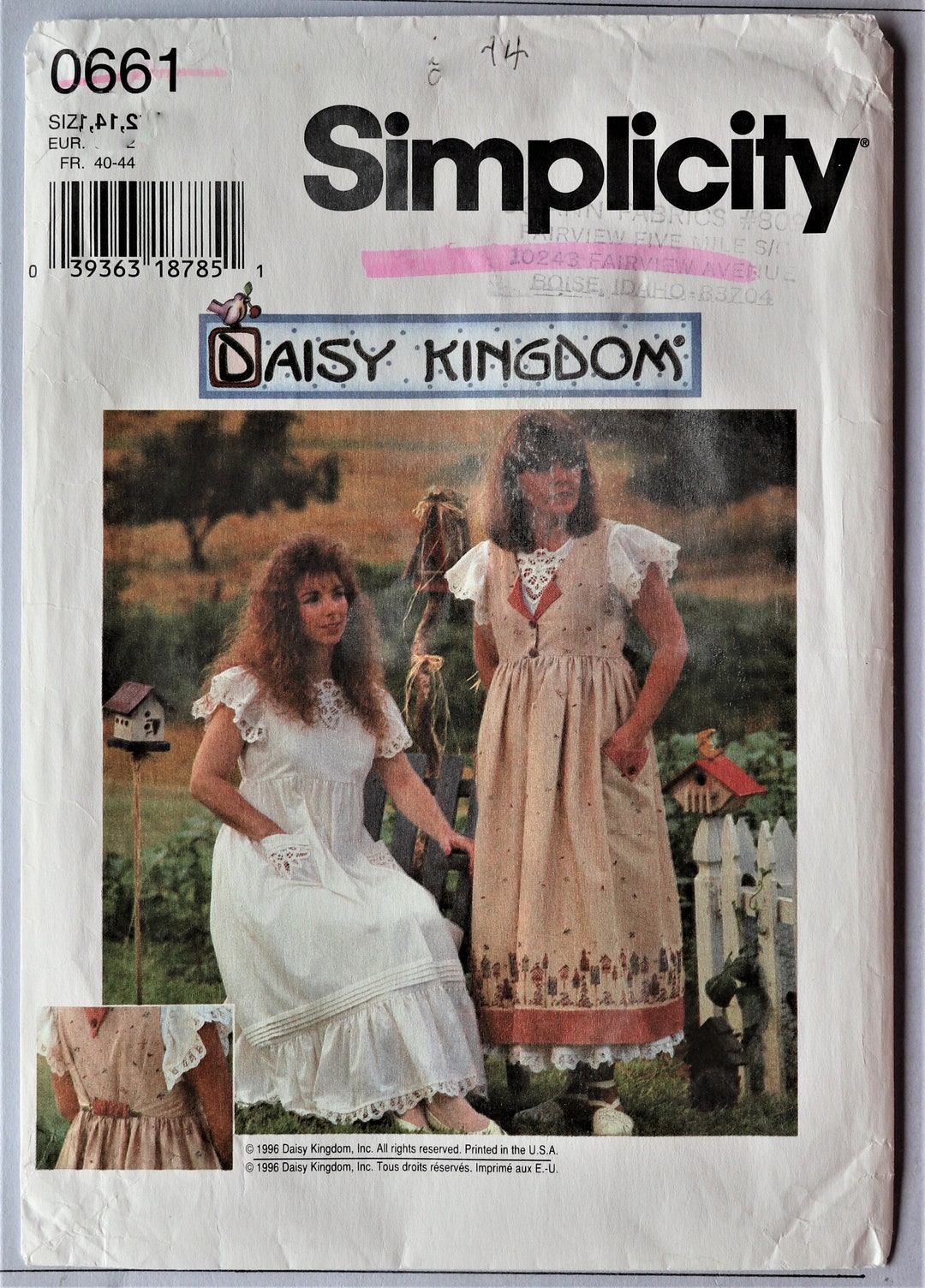 Simplicity 7013. Women's Daisy Kingdom Dress and Pinafore Pattern ...