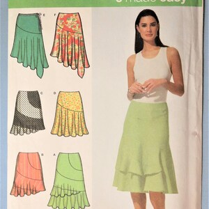 Simplicity 5005. Misses Skirts Pattern. Swirl Skirt Pattern. Fit Flare Skirt Pattern ...