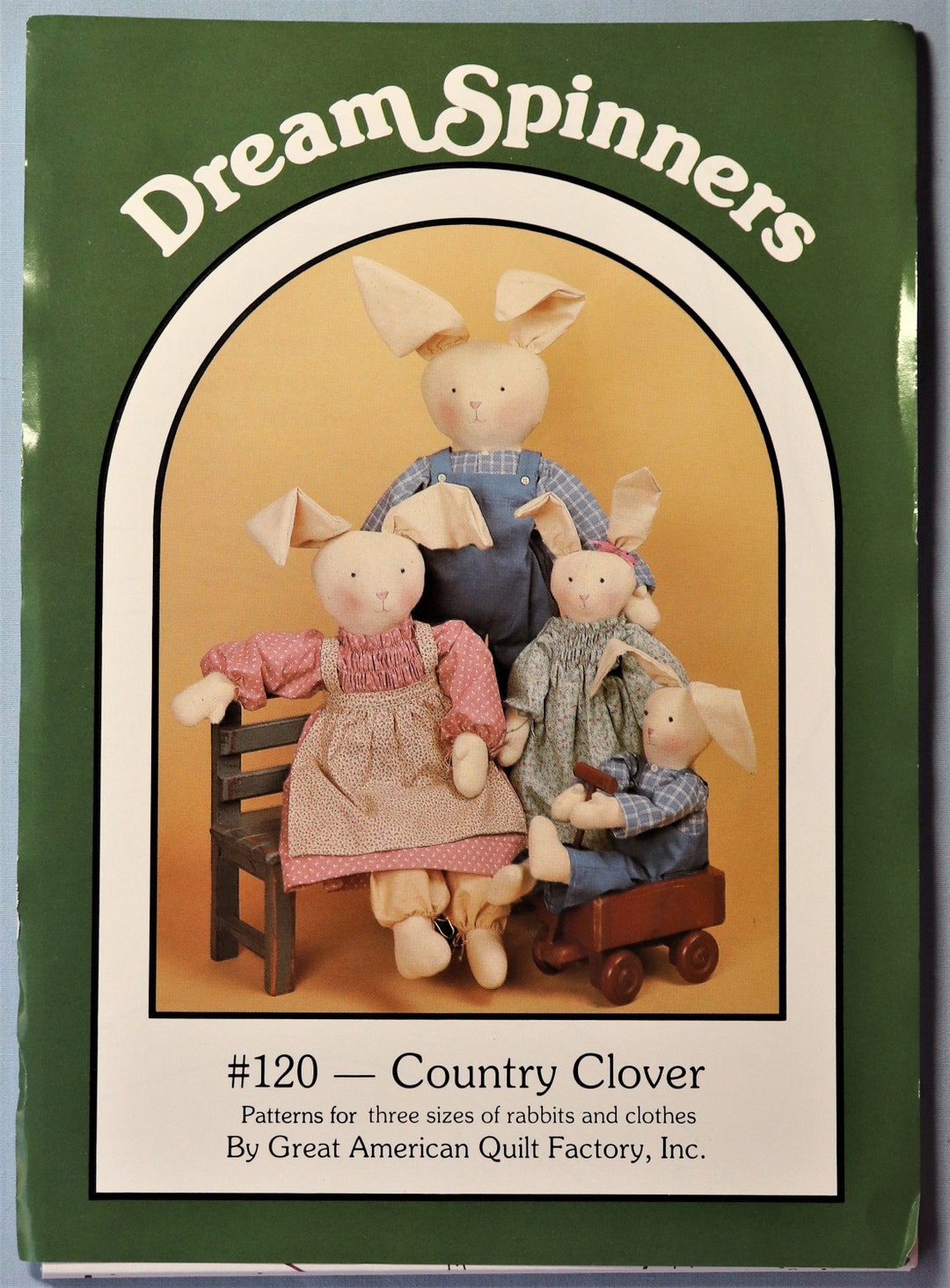 Stuffed Bunnies Pattern. Dream Spinners 120 Country Clover Bunnies ...