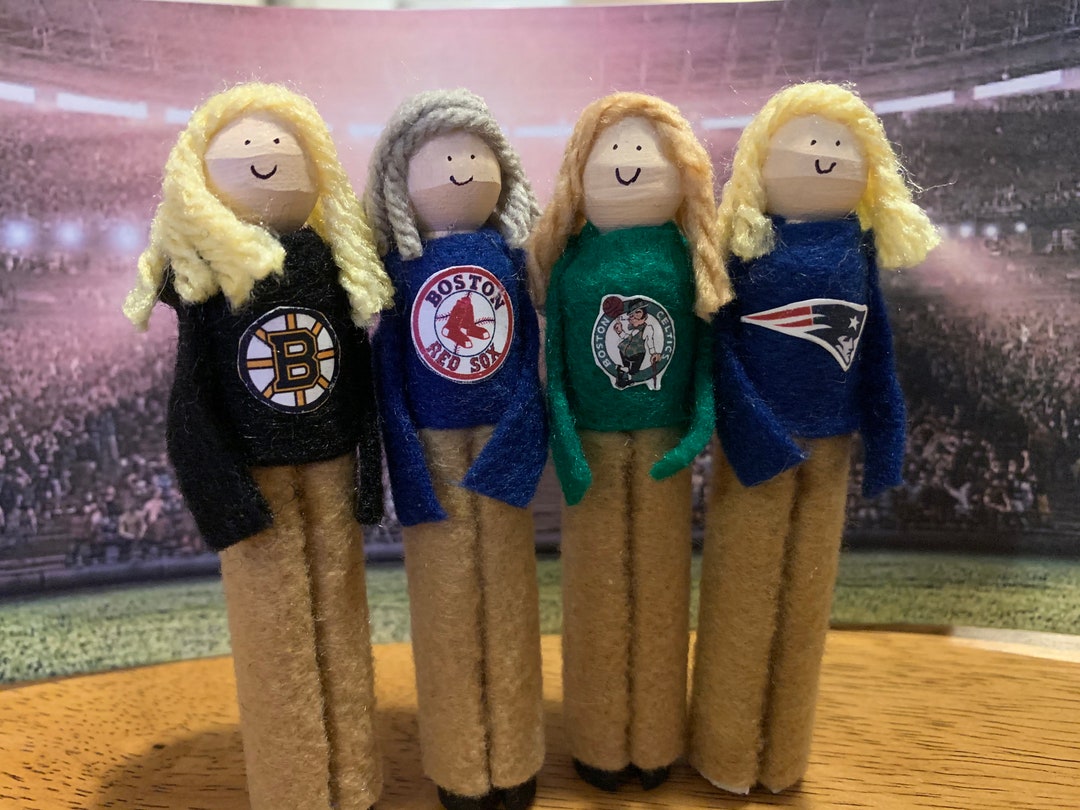 ONE Customized Sports Team Clothespin Ornament—examples in Pics - Etsy