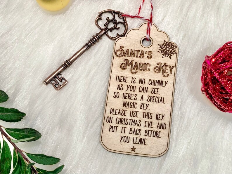 Santa's Magic Key SVG Santa Claus Key Digital File - Etsy