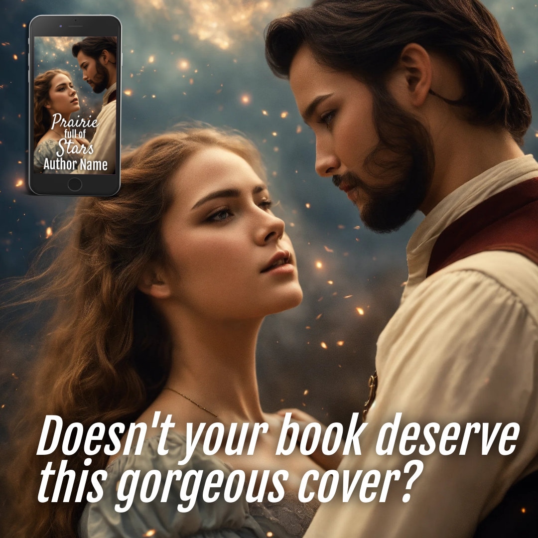 Pre-made Cover for Your Romance Novel or Serialized Online Fiction Book--prairie Full of Stars ...