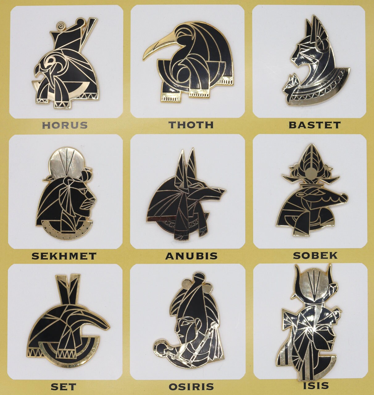 Egyptian Pantheon Hard Enamel Pins : Anubis Sekhmet Bastet - Etsy Australia
