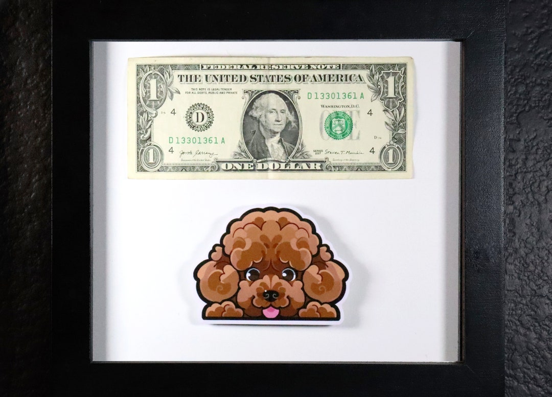 MINI : Passenger Pals Toy Poodle Dog Decal Peeker Sticker - Etsy