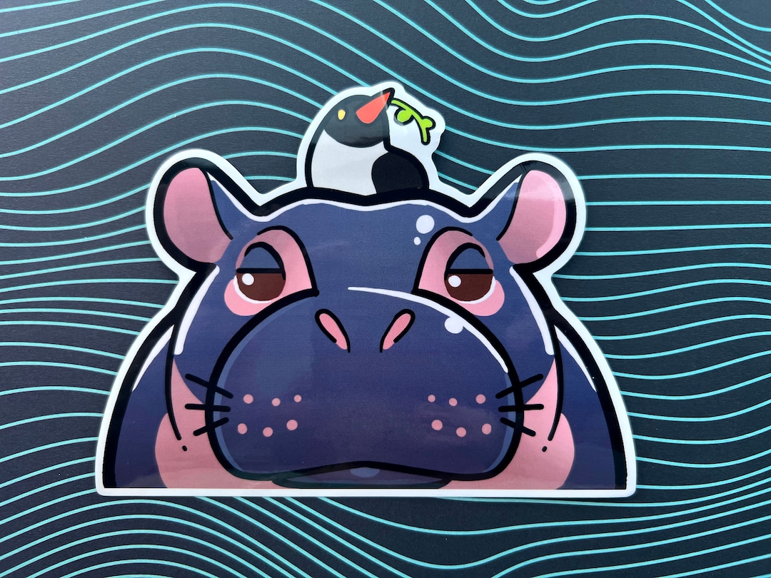 Passenger Pals Hippopotamus Hippo Decal - Etsy