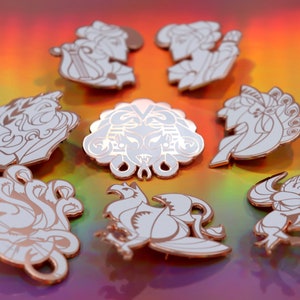 Greek Pantheon Hard Enamel Pins : Cerberus Hades Persephone Athena ...