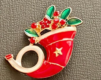 Cornucopia Brooch | Etsy