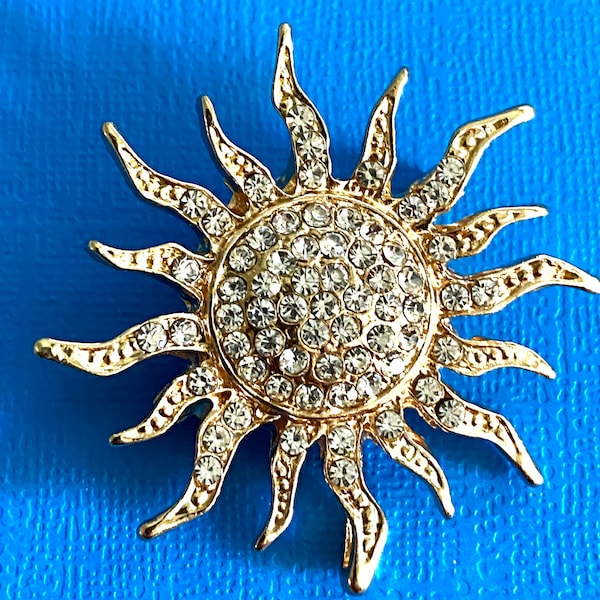 Sunflower Brooch - Etsy