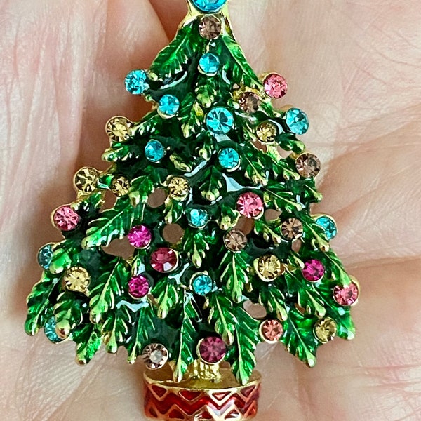Christmas Tree Brooch - Etsy
