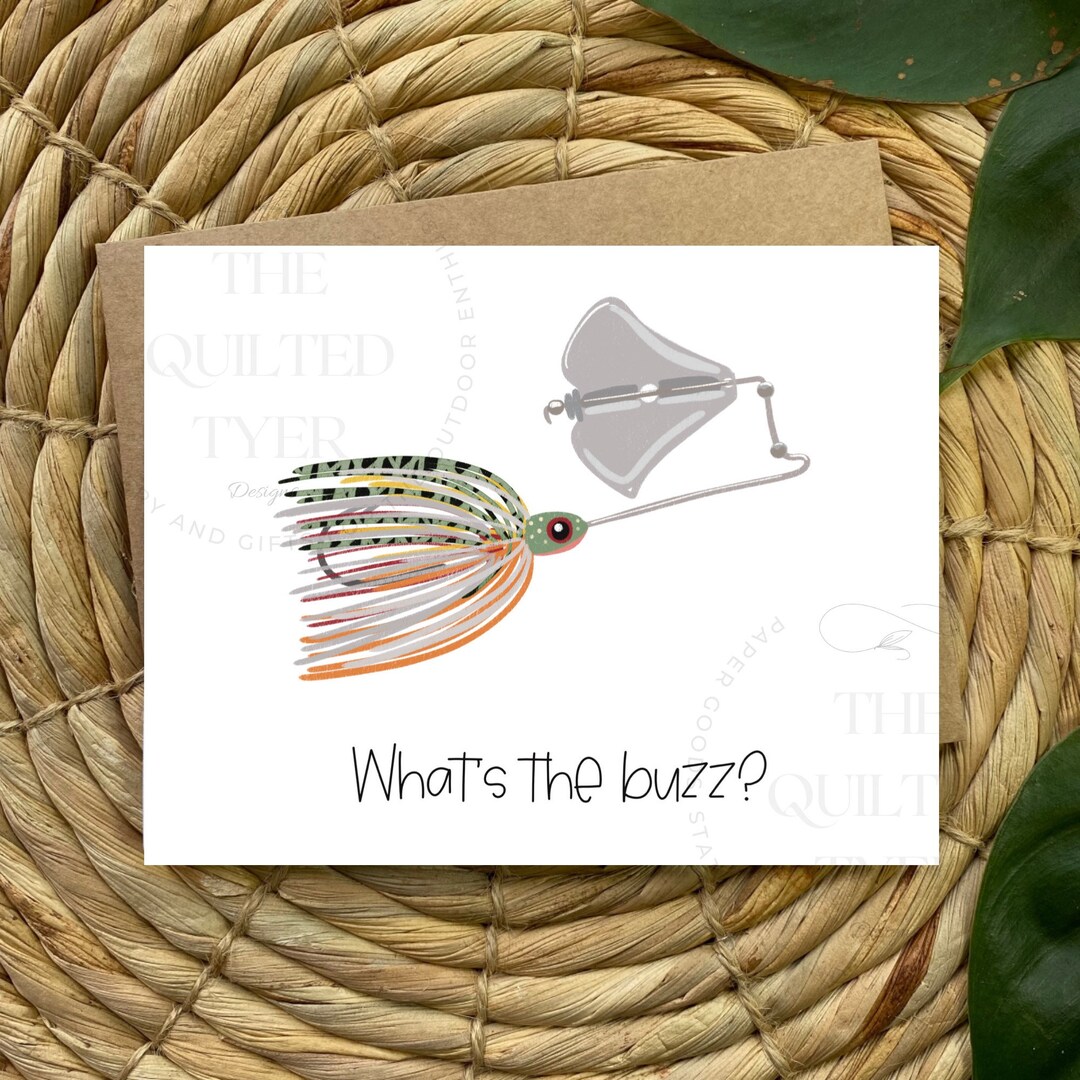 Whats the Buzz Greeting Card Buzzbait Lure Fishing Lure - Etsy