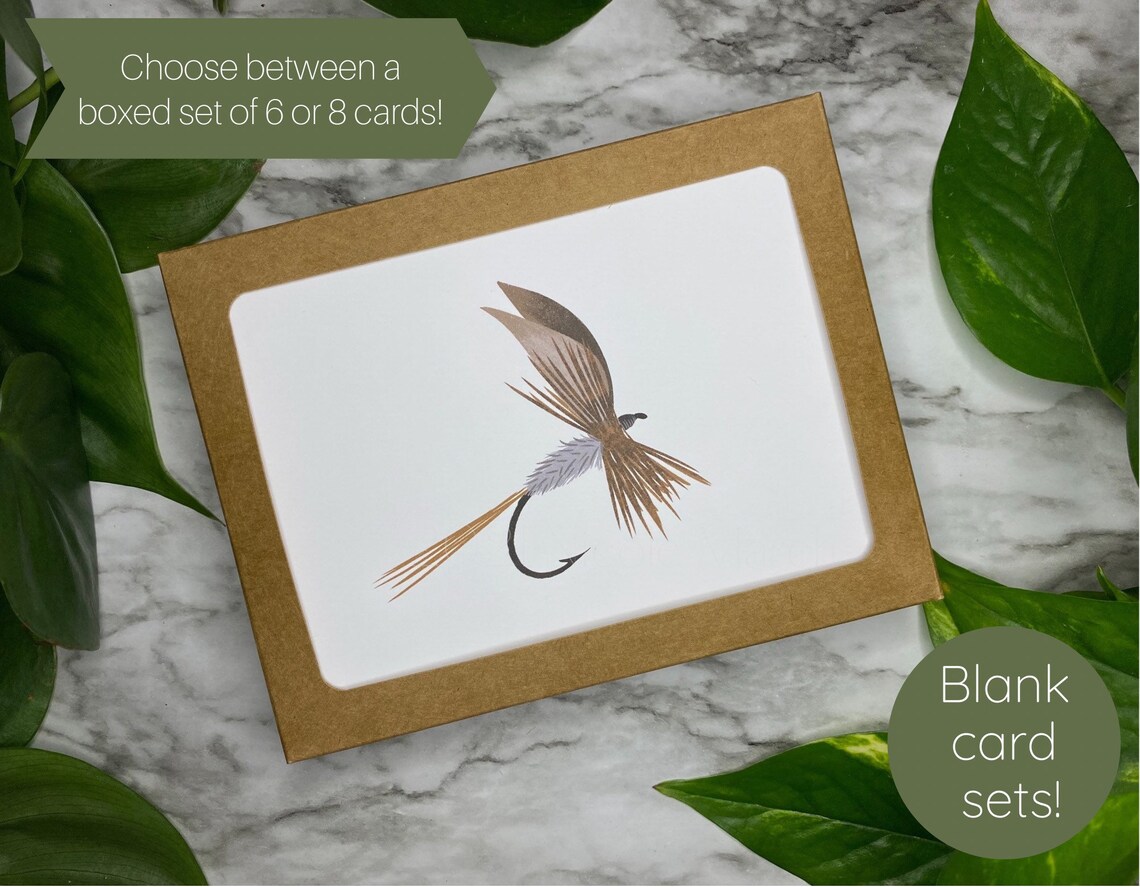 Dry Fly Note Card Fly Tying Card Dry Fly Fly Fishing Gift - Etsy