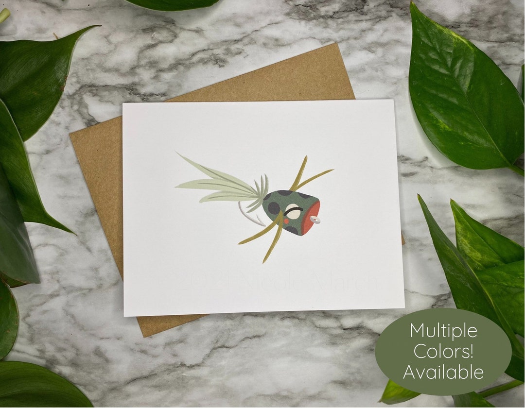 Top Water Note Card, Fly Fishing Note Card, Father’s Day Card, Fishing ...