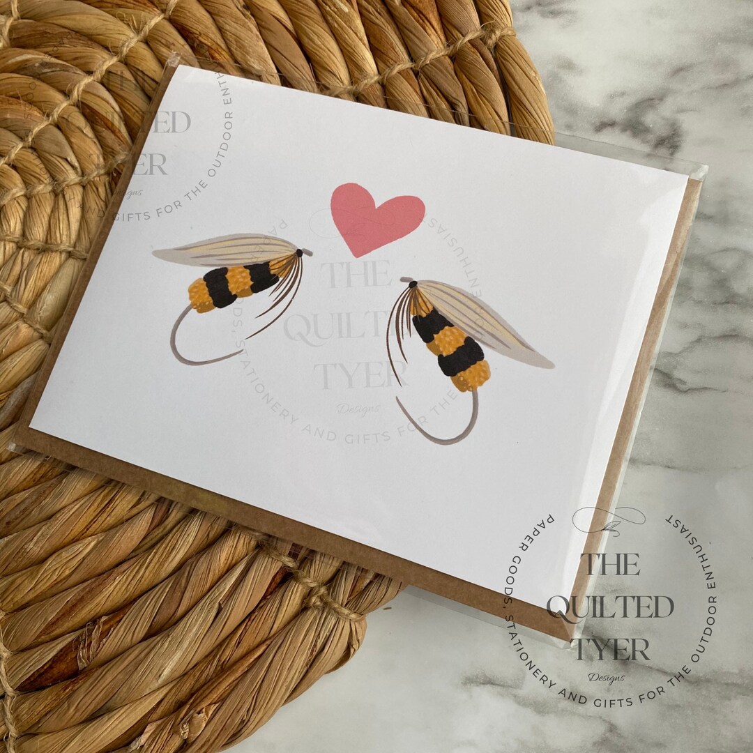 Bumble Bee Fly Fly Fishing Note Card, Fly Tying Card, Dry Fly, Fly ...