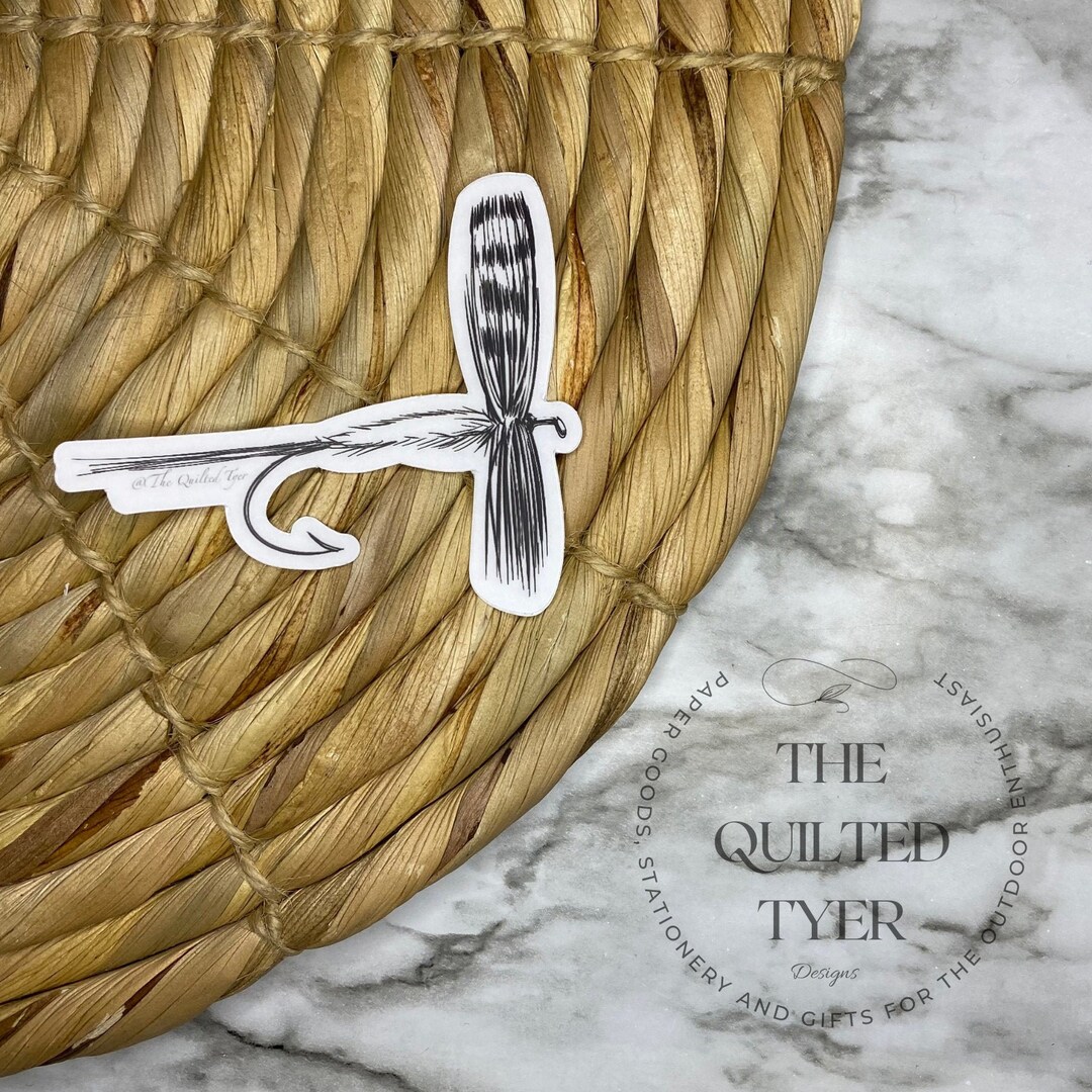 Dry Fly Clear Sticker Catskill Fly Fishing Sticker Fishing Sticker Fly ...