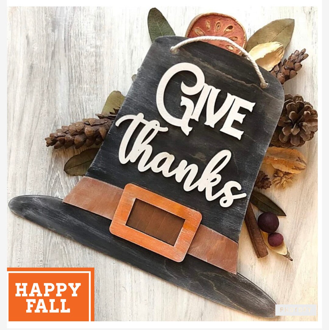 Fall Door Hanger Thanksgiving Door Hanger Give Thanks Door - Etsy