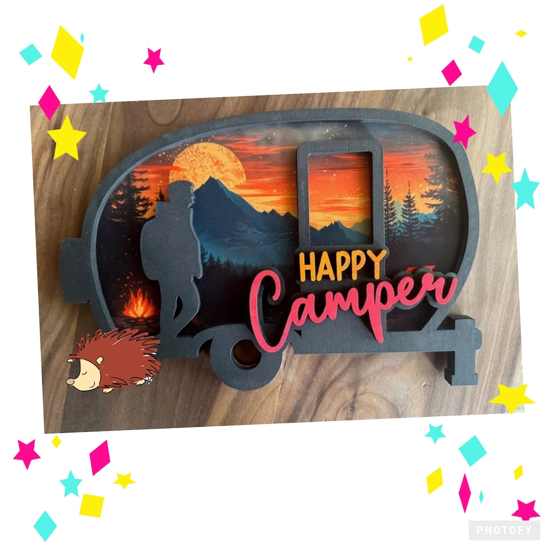 Happy Camper Personalized Camper Sign RV Decor Gift for Campers Happy ...