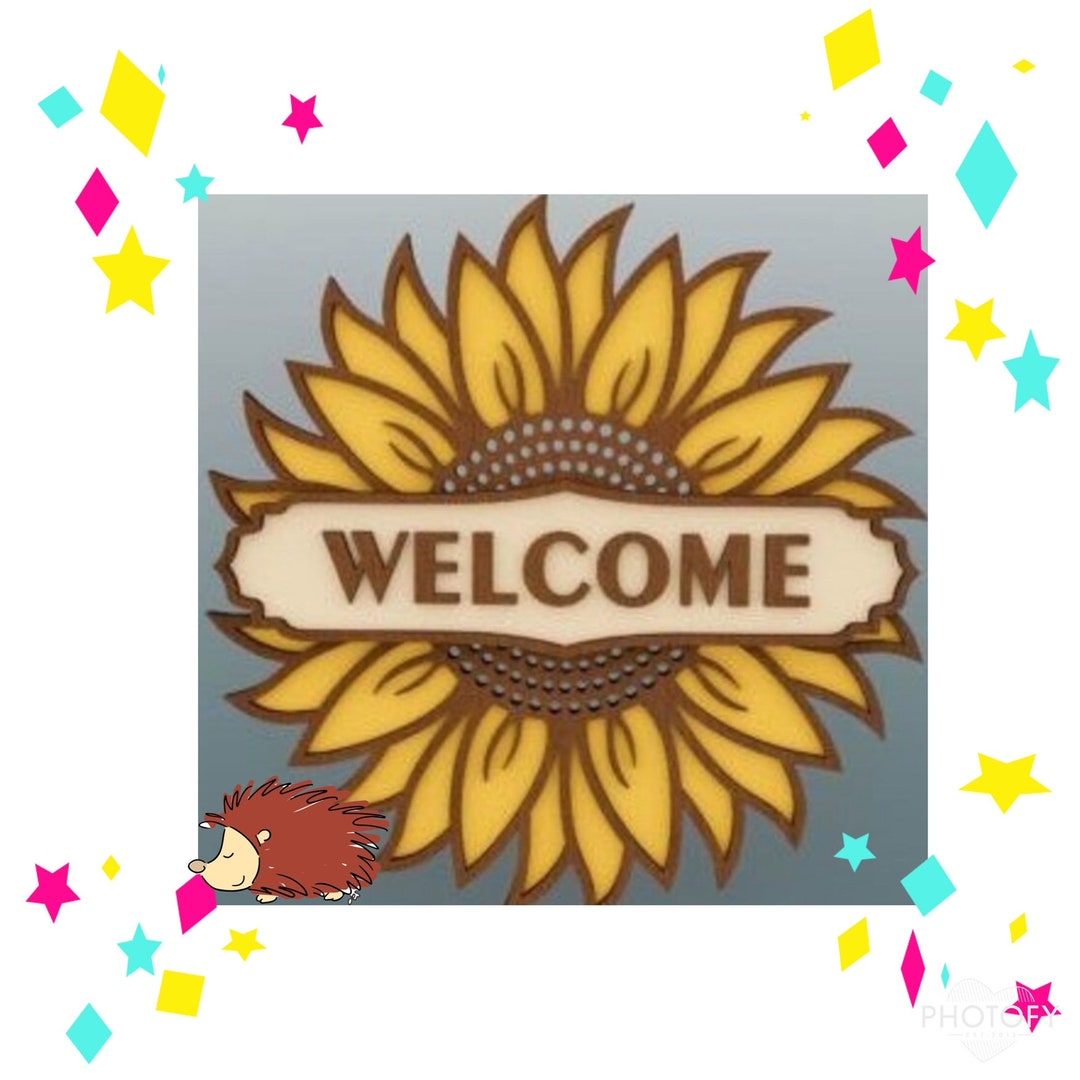 Sunflower Door Hanger | Welcome Door Sunflower Hanger | Flower Door ...